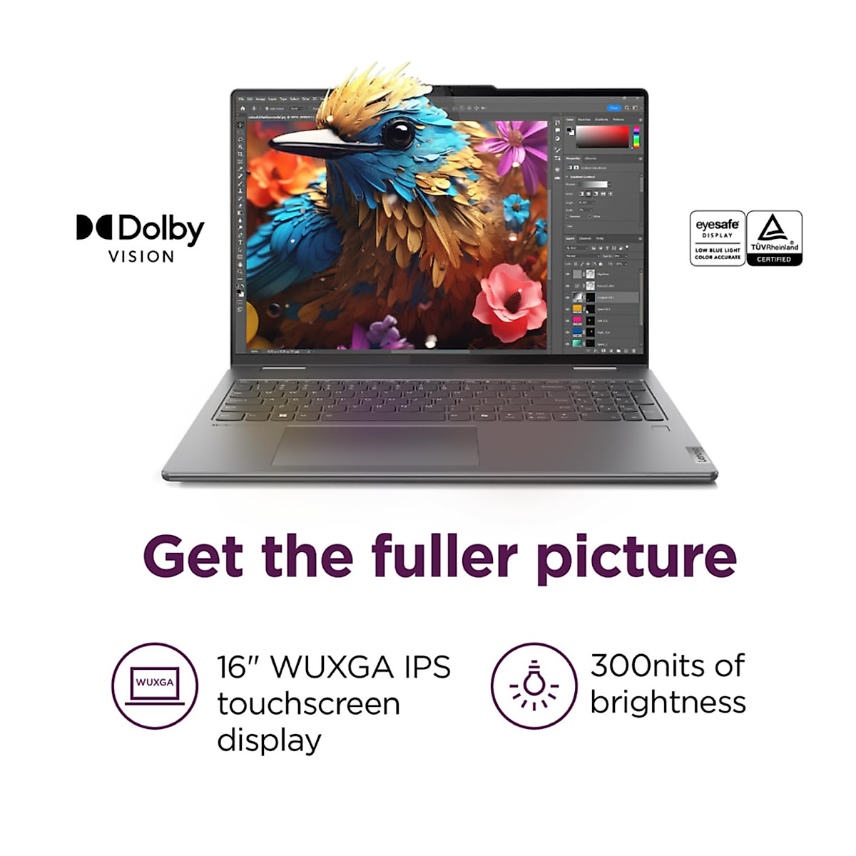 Lenovo 2024 Yoga 7i 2-in-1 Slim Laptop, 16" WUXGA Touchscreen, Ultra 7 155U (Beats i7-1335U), Backlit KB, FP Reader, Thunderbolt 4, TÜV, Win11Pro, w/AI Copilot & Stylus Pen(16GB RAM|1TB SSD)