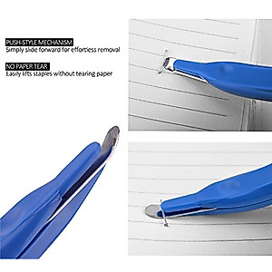 KTRIO Staple Remover Professional Magnetic Easy Staple Removers Stapler Remover Staple Remover Tool Staple Puller Remover Staple Pullers for Office, School and Home 3Pack Blue