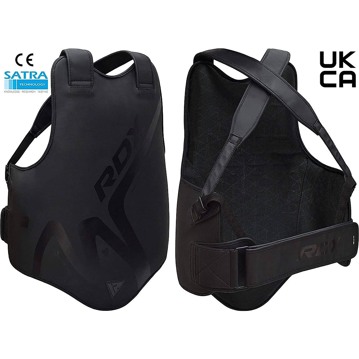 RDX Chest Guard for Boxing, MMA Training -ConvEX Skin Leather Body Protector for Muay Thai, Martial Arts, Sparring Rib Shield Armour for Kickboxing, Taekwondo & BJJ