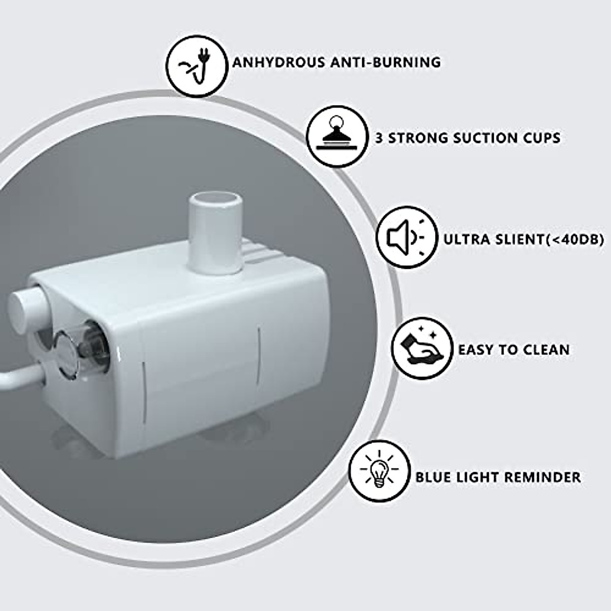 Awpland Avocado Cat Water Fountain, Ultra Quiet Pet Water Fountain with Smart Pump, 67oz/2L Auto Cat Water Bowls for Cats and Small Dogs, Multiple Pets