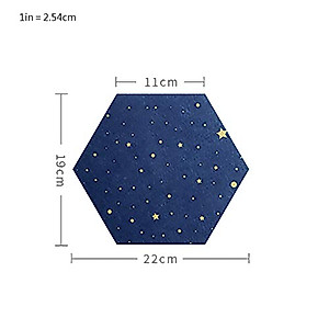 DIY Starry Felt Cork Board Message Board Photo Wall Background Wall Refrigerator Sticker, Used for Note Pictures, Photos, Home Office Classroom Decoration