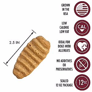 Wild Eats Sweet Potato Treats for Dogs – 12 oz. (Great Low Calorie, Low Fat Alternative to Traditional Dog Biscuits, Dog Cookies, and Dog Bones) Healthy Dog Treats Perfect Training Treats for Dogs