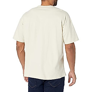 Amazon Aware Men's Oversized Heavyweight Cotton Short-Sleeve T-Shirt, Beige, 3X-Large