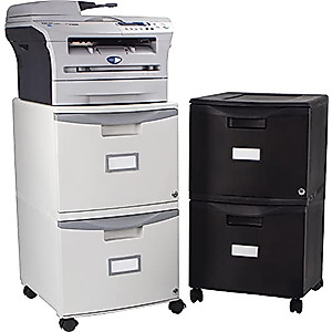 Storex 61312A01C File Cabinet, 1-Pack, Black