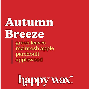 Happy Wax Fall Mix Premium Scented Natural, Non Toxic Soy Wax Melts – 6 Total Oz. of Scented Wax Melts. Includes: Fall Woods, Autumn Breeze, and Pumpkin Spice Latte
