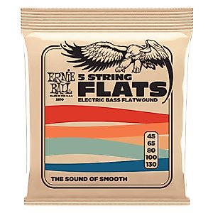 5-string Stainless Steel Flatwound Electric Bass Strings 45-130 Gauge