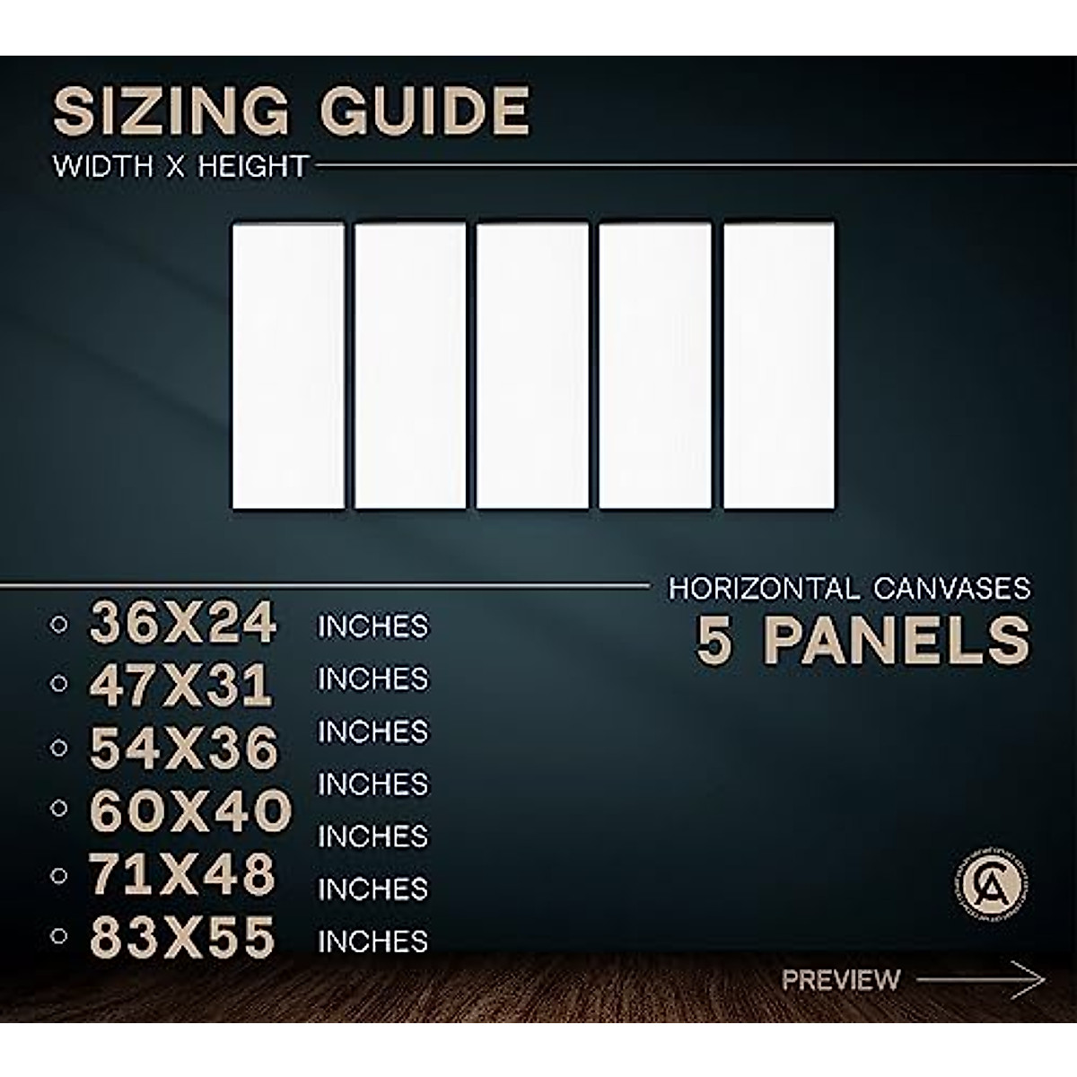 Autumn Landscape Canvas Print 3 Panels / 36x24 inches