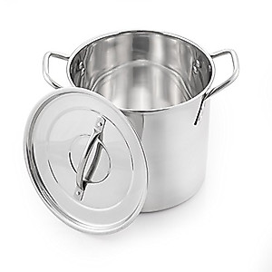 McSunley Medium Stainless Steel Prep N Cook Stockpot, 6 Quart, Silver
