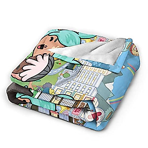 Ultra Soft Micro Fleece Blanket Throw Fuzzy Lightweight Hypoallergenic Plush Fashion Print Blanket