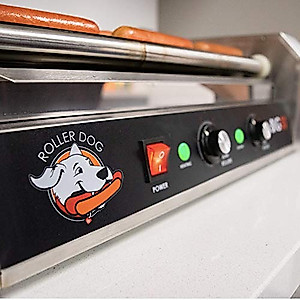Roller Dog RDB30SS hot Dog Cooker, 23" L x 18 3/4" W x 8" H, Stainless Steel