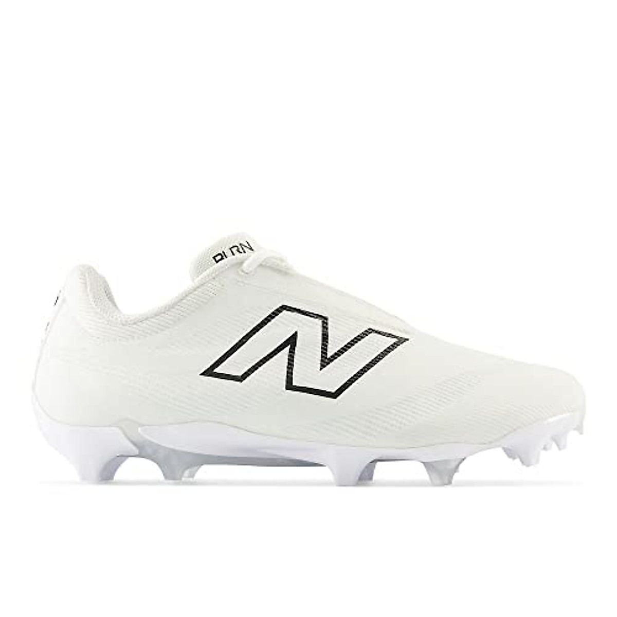 New Balance Unisex BurnX4 Lacrosse Shoe, White/Grey Matter, 12 US Men