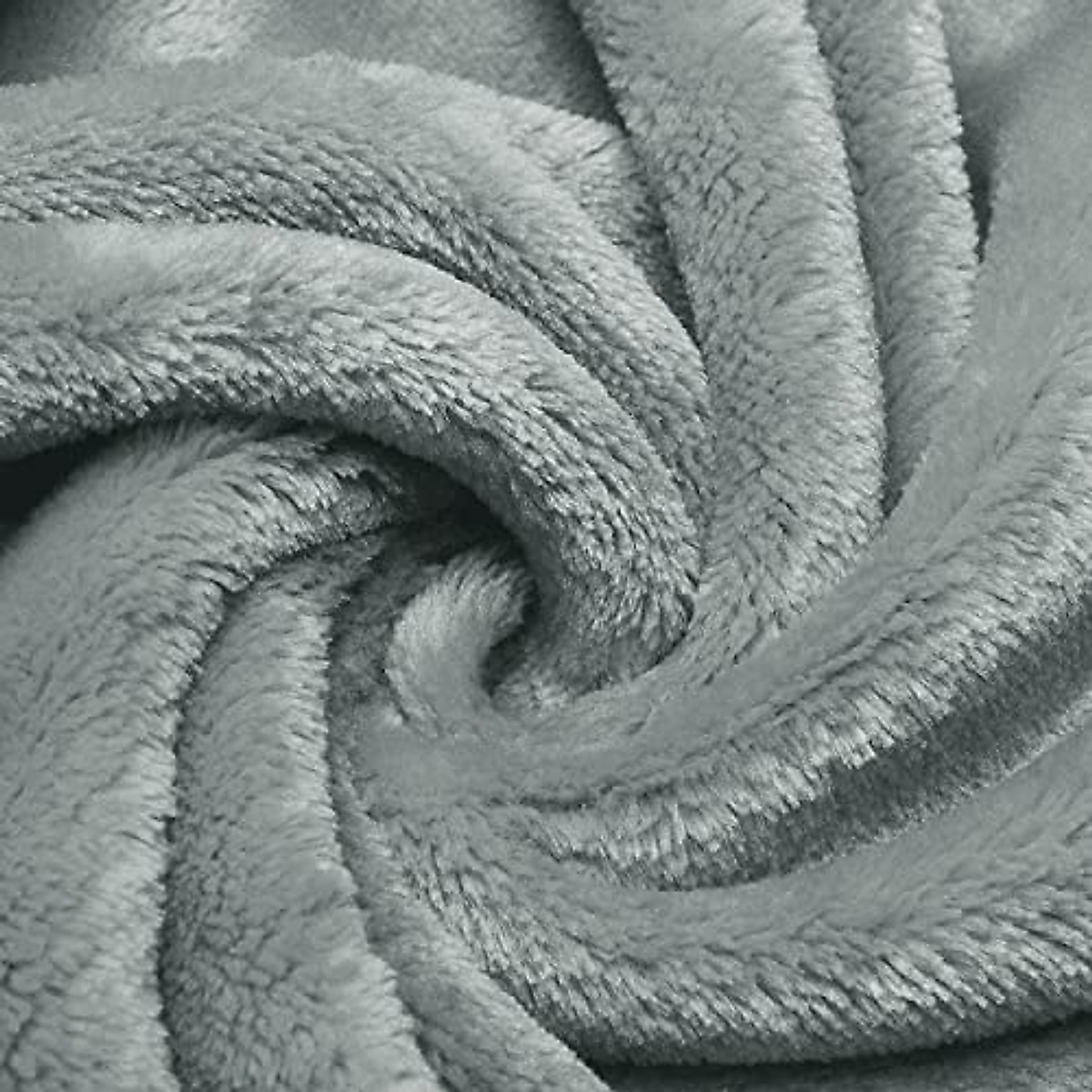 Premium Soft Throw Blankets, Fuzzy Bed Throw Blanket Sherpa Cozy and Warm, Fur Throw Blanket for Women& Man (50x60, Silver Grey Blanket)