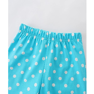 Baby Girls Summer Clothes,Cotton Watermelon Short Sleeve T-shirt and Shorts Outfit Set Raspberry 2t