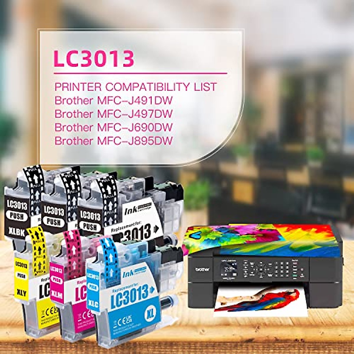 INNERTECK Replacement for Brother MFC J895DW J497DW LC3013 XL 3013 Ink Cartridges 6 Pack (3 Black,1 Cyan,1 Magenta,1 Yellow) Work with Brother MFC-J491DW MFC-J497DW MFC-J690DW MFC-J895DW Printer