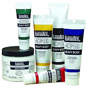 Liquitex 1045720 Professional Heavy Body Acrylic Paint 2-oz Tube, Cadmium Orange Hue