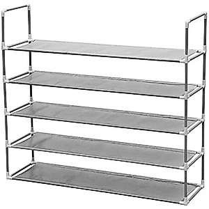 50 Pair Free Standing 10 Tier Shoe Tower Rack Storage Organizer