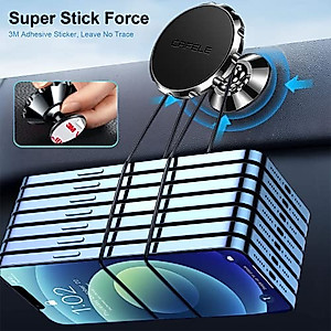 CAFELE Magnetic Phone Holder for Car [Aviation-Grade Alloy] Car Phone Holder Magnet Car Mount 360° Rotatable Universal Dashboard Phone Mount Stand Fit for iPhone Samsung Google Pixel Smartphones