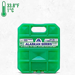Artic Ice Alaskan Series, Long Lasting Reusable Ice Pack, XX-Large, 10 lbs, Green