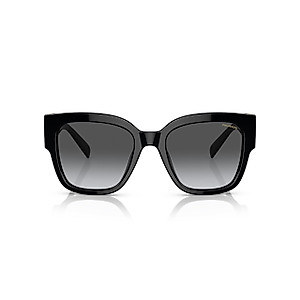 Versace VE 4437U GB1/T3 Black Plastic Square Sunglasses Grey Gradient Lens