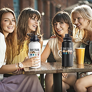 Thank You for Being A Friend Mug Gifts - Gifts for Friend, Friendship Birthday Mothers Day Gifts for Women Buddies Besties Sister Female - Golden Girls Water Bottles 32 OZ