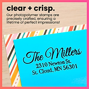 Custom Stamp - Return Address Stamp - Self Inking Stamp Design 4