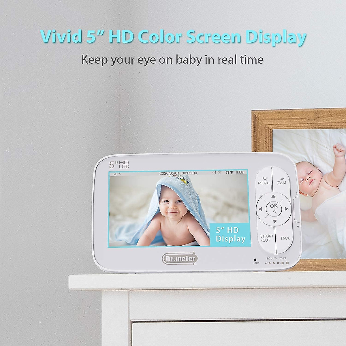 Dr.meter Baby Monitor with 2 Cameras