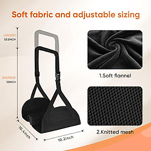 WeArkoTac Upgraded Airplane Footrest - Foam 2 in 1 Foot Hammock, Ergonomic Adjustable Foot Rest for Airplane Travel, Travel Essentials for Flying, Long Airplane for Airplane Travel Accessories