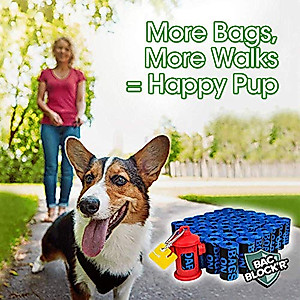 Bags on Board Dog Poop Bags | Strong, Leak Proof Dog Waste Bags | 9 x14 Inches, 600 Blue Bags (3203940071)