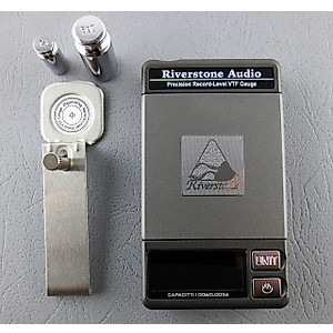 Riverstone Audio Precision RECORD LEVEL Turntable Stylus Tracking Force Pressure Gauge/Scale 100g, 0.005g Resolution (Graphite)