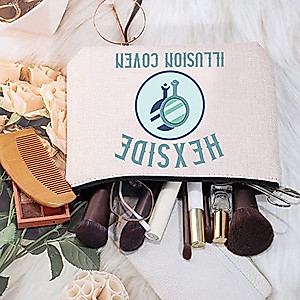 MEIKIUP The Owl House Inspired Gift The Owl House Characters Makeup Bag The Owl House Fan Gift Hexside School of Magic and Demonics The Owl House Coven (ILLUSION Bag)