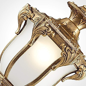 SMLZV Post Lights, Outdoor Waterproof Column Headlight European Outdoor Creative Terrace LED Villa Home Garden Courtyard Gate Wall Lamp