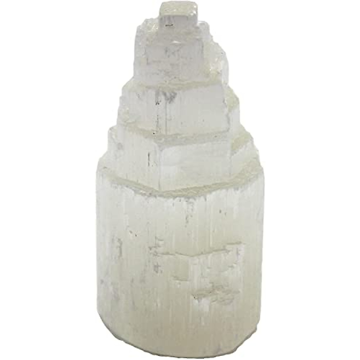 The Chrysalis Stone | Selenite Skyscraper | 4'' Tall | 1pc | Crystals and Healing Stones, Spiritual Gifts for Women, Reiki, Chakra, Yoga, Meditation Accessories