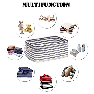 PFFVRP Small Storage Basket 6-Pack, Fabric Storage Bins for Closet, Storage Baskets for Shelves Organizing, Folable Baskets for organizing Clothes, Toys, Books, Gifts (Grey)