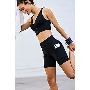 we fleece 2 Pack Biker Shorts for Women High Waist - 5" Soft Summer Womens Shorts Workout Shorts for Running Athletic(2 Pack-Black,Camo, Small-Medium)