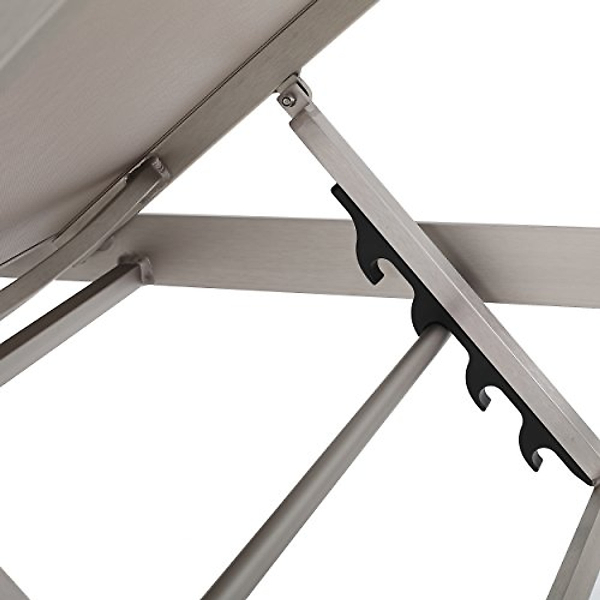 Christopher Knight Home Cape Coral Outdoor Mesh Chaise Lounges, 4-Pcs Set, Grey