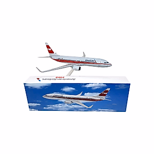 Flight Miniatures American TWA 737-800 1:200 Scale - Plastic Snap-Fit Model Airplane - Collectible Replica of American TWA Airlines Part #ABO-73780H-035