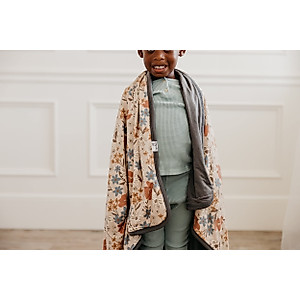 Copper Pearl Three-Layer Baby Blanket: Soft Baby Quilts for Boys and Girls | Breathable, Cozy, Toddler Blanket | Baby Quilt for Newborns | 46x46 Premium Polyester/Rayon | Eden