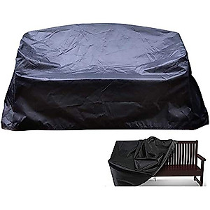 Patio Loveseat Bench Cover UCARE Waterproof 2/3/4 Seater Garden Sofa Bench Protector Lounge Deep Seat Covers for Outdoor Indoor Furniture (4 seat Bench Cover: 75x26x35in/ 190x66x89cm)
