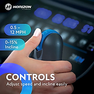 Horizon Fitness 7.8 at Studio Series Smart Treadmill with Bluetooth and Incline, Heavy Duty Folding Treadmill 375 lbs Weight Capacity, Pro Running Machine for Home Exercise and Running with Apps