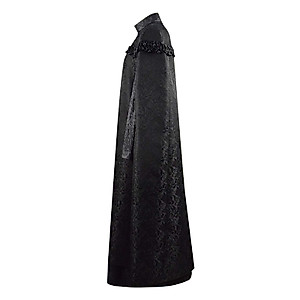 Nanny McPhee Cosplay Costume Black Cloak Top and Skirt Full Set Suit Halloween Outfits (X-Large, Black)
