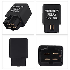 2PCS Automotive Relay for Air Conditioning,4 Pin 12V Relay with Waterproof Design,Universal Cooling Fan Relay for SUV Truck Car Accessories Replacement