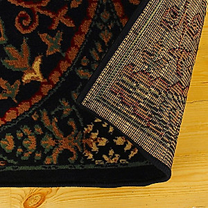 Superior Fancy Medallion Area Rugs & Runners Rug, 8 ft x 10 ft, Midnight Blue