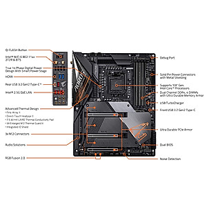 GIGABYTE Z490 AORUS Master (Intel LGA1200/Z490/ATX/Intel 2.5G LAN/3xM.2 Thermal Guard/SATA 6Gb/s/USB 3.2 Gen 2/Intel Wi-Fi 6/ESS Sabre DAC/Fins Array II/Gaming Motherboard)