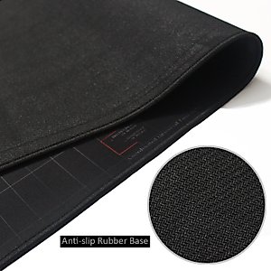 Benvo Extended Mouse Pad Large Gaming Mouse Pad- 35.4x15.7x0.12 inch Computer Keyboard Mouse Mat Non-Slip Mousepad Rubber Base and Stitched Edges for Game Players, Office, Study World Map Design