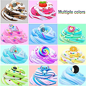 Butter Slime Kit Two-Toned 11 Packed Fidget Toy, Educational Slime Toys, Birthday Gifts Prize Party Favors for Girl Boys Kids 6 7 8 9 10 11 12