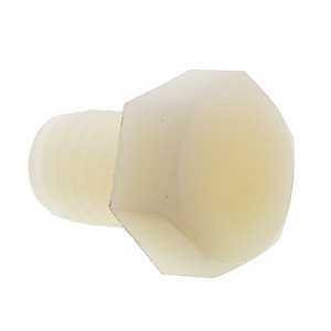 Prime-Line 9097828 Hex Head Cap Screws, 3/8 in-16 X 1/2 in, Nylon (10 Pack)