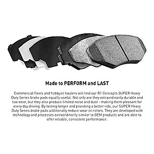 R1 Concepts Front Brakes and Rotors Kit |Front Brake Pads| Brake Rotors and Pads| Performance Off-Road Brake Pads and Rotors|fits 1991-1998 Toyota 4Runner, T100