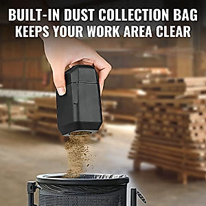 Palm Sander, WESCO 2.0 A Electric Sander Tool 1/4 Sheet Sanders for Woodworking,12,000 OPM Corded Finishing Sander Machine with Dust Collector, Punch Plate,Vacuum Adapter, Quick Locking System