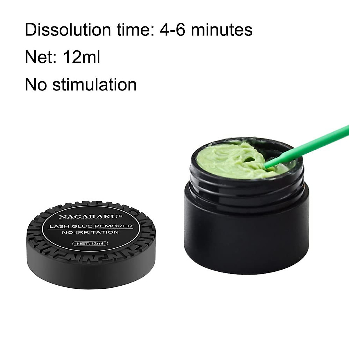 NAGARAKU Eyelash Extensions Glue Remover Cream Paste 12ml Mild No Stimulation Fruit Fragrance Adhesive Removing Supplies Professional for Salon