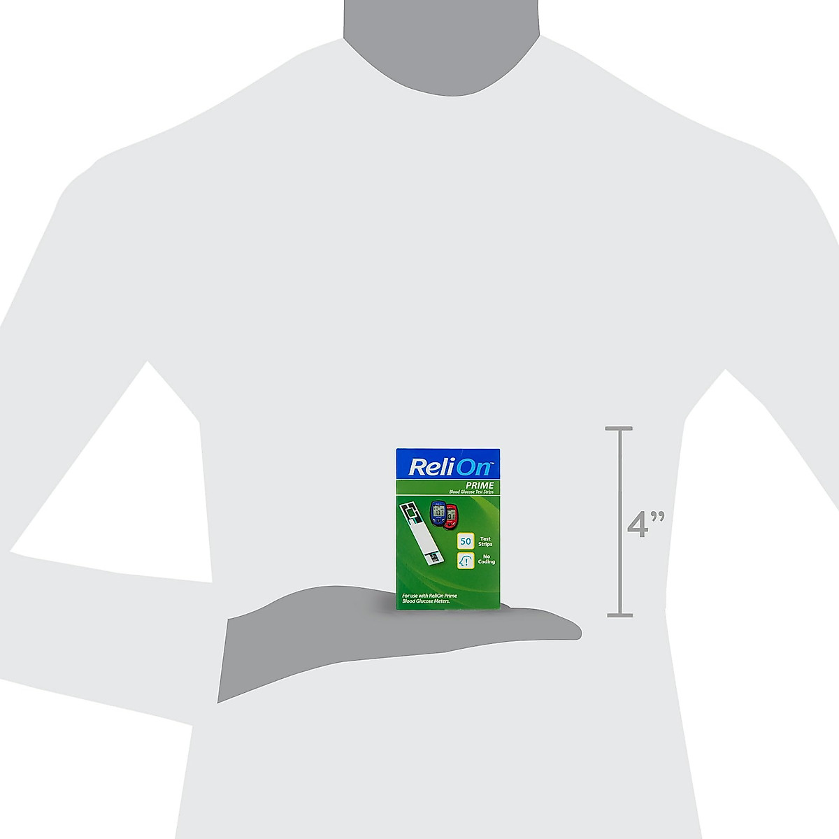 Relion Test Strips - Prime and Platinum Diabetes Glucose Meter 50 Counts (Pack of 1), Boxed by Fusion Shop Store